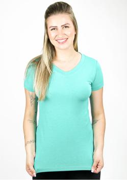 Blusa Pau a Pique Básica Azul Turquesa - Blusas Femininas - Magazine Luiza