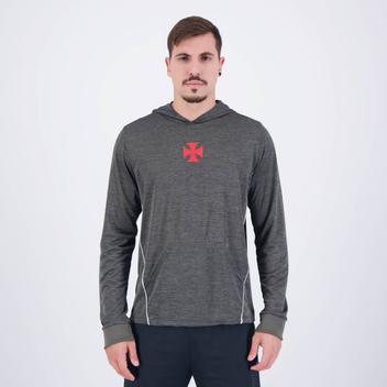Blusão com Capuz Vasco Rain Mescla Cinza - Braziline - Moletom / Blusão ...
