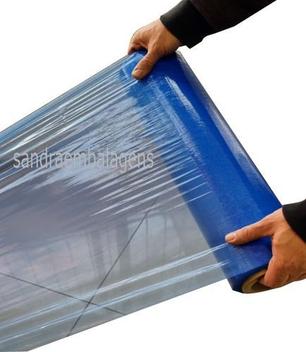 Bobina Rolo Filme Stretch 500 X 0,25 Azul C/ 3 Kg Esticável - SANDRA ...