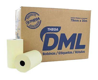 Bobina Térmica Branco Cupom Fiscal 79X30 Cx 30un - Thega DML - Limpeza ...