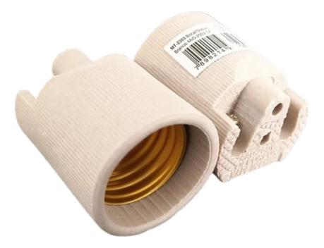 Bocal Soquete Porcelana Mt2303 Decorlux E27 Liso Spot 250v - Soquete para Lâmpada - Magazine Luiza