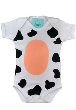 Body Bebe Estampado Vaca Vaquinha + Gorro Mesversario Unissex ...