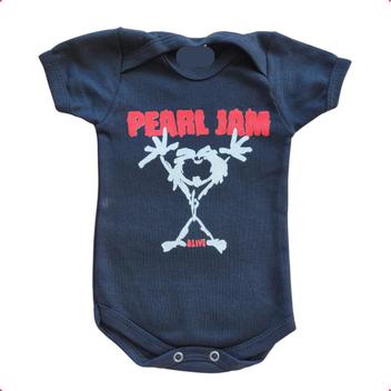 Body Bebê Personalizado Rock Pearl Jam Alive - Family Rock - Body para ...
