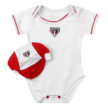 Body Bebê São Paulo + Boné Recem Nascido Oficial Revedor - Body para ...