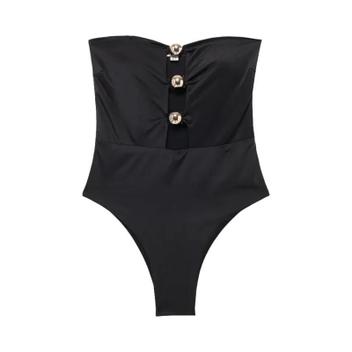 Body Feminino Preto e Branco - Sem Mangas, Ombro De Fora e Costas Nuas ...