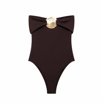 Body Feminino Preto - Sem Mangas, Decote Ombro a Ombro - Sexy e ...