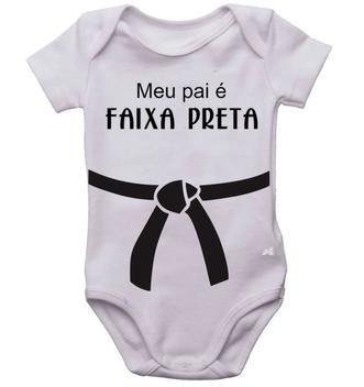 Body infantil meu pai é faixa preta body bori bebê neném - Mago das ...