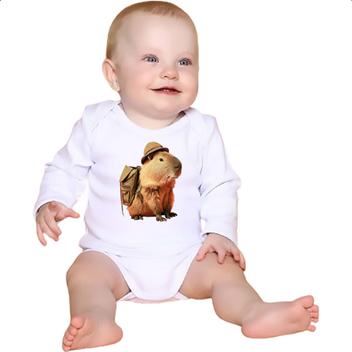 Body intantil Capivara aventureira - Alearts - Body para Bebês ...