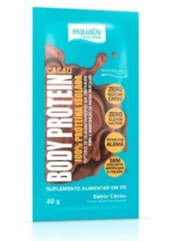 Body Protein Sache de 20 g Sabor Cacau -Equaliv - Massa Muscular ...