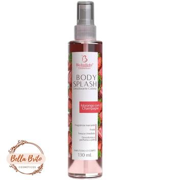 Body Splash Desodorante Corporal Morango Com Champagne 130ml - BIO ...