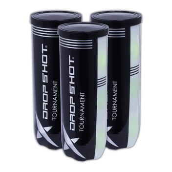 Bola de Padel Drop Shot Tournament - Kit com 3 Tubos - 9 Bolas - Bola ...
