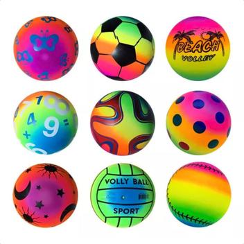 Bola de Vinil Pula Pula Neon Atacado Dente de Leite Bolinha Infantil ...