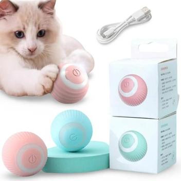 Bola Giratória Inteligente Brinquedo Bolinha Pet para Gatos Silicone ...