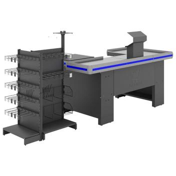 Bolcão Checkout 1,50M Bilateral + Check Stand Premium 1,10x0,84x0,56 ...