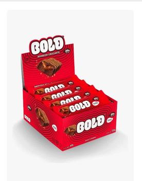 Bold Bar Caixa com 12unidades 60g Sabor Bombom Crocante 20g Proteina ...