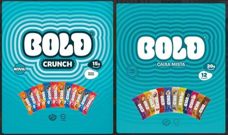 Bold Bar Caixa Mista com 12 unids e Bold Crunch Mista com 12 unidades ...
