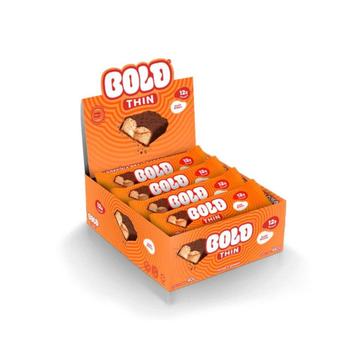 Bold Bar Thin (Display 12 unid de 40g) - Sabor: Avelã Branco - Barra de ...