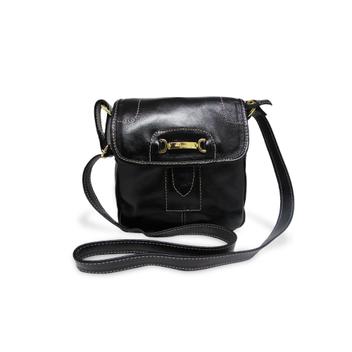 Bolsa Carteiro Feminina de Couro Nancy Preta - Relicário - Bolsas ...