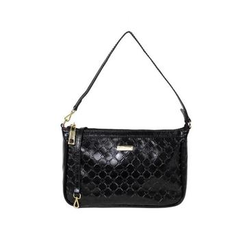 Bolsa Classe Couro Feminina Transversal 2721 Monograma Preta - Bolsas ...