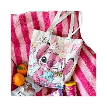 Bolsa de Ombro de Lona Stitch - Disney - Alta Capacidade - Mala Avulsa ...