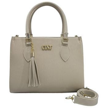 Bolsa De Ombro Feminina Transversal Média De Mão Baú Alça Removível ...