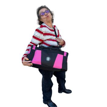 Bolsa de viagem média malinha de mão feminino elegante rosa - Rical ...