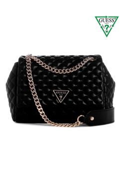 Bolsa Eco Rianne Transversal Flap Preto - Guess - Bolsas - Magazine Luiza