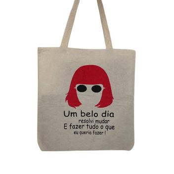 Bolsa Ecobag 100% algodão Estampa LIVRE LEE - CARIOCA MAIS - Bolsas - Magazine Luiza