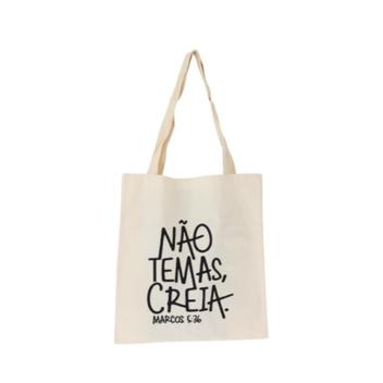 Bolsa Ecobag 100% algodão Estampa NÃO TEMAS, CREIA! - CARIOCA MAIS - Sacola Ecológica / Ecobag ...