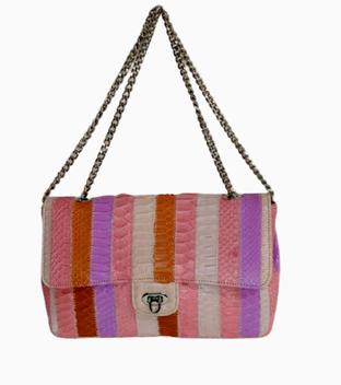 Bolsa Feminina Frank Nemeth Modelo Elizabeth Pele De Python - Bolsas ...