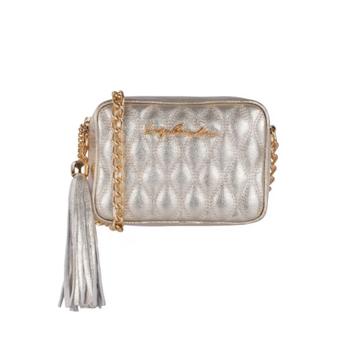 Bolsa Feminina Pequena Matelassê Luiza Barcelos Prateada - Bolsas ...