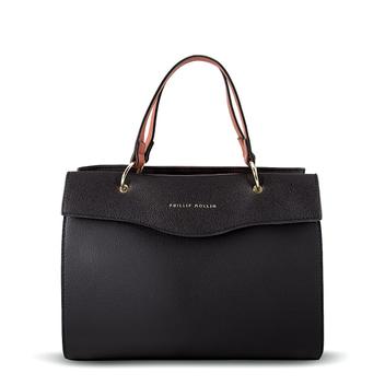 Bolsa Feminina Phillip Kollin YZ2120675-3A-Black + Carteira Preta ...