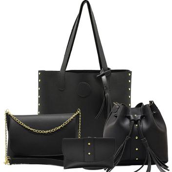 Bolsa Feminina Sacola + Bolsa Feminina Saquinho + Bolsa Feminina ...