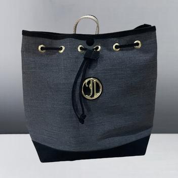 Bolsa mochila linho e couro jj oliver - JJ Oliver - Bolsas - Magazine Luiza