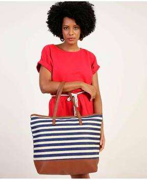 Bolsa paganni com lista tamanho G - Hsjsn - Bolsas - Magazine Luiza