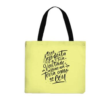 Bolsa/Sacola feminina ecobag personalizada lembrancinha e presente Que seja feita a tua vontade ...