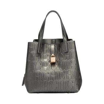 Bolsa tote feminina CHCH nova bolsa de compras portátil em relevo de ...