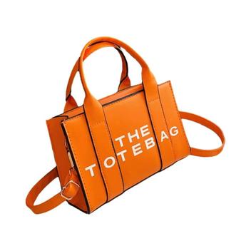 Bolsa Tote Feminina Moderna de Couro PU - Alça Superior e Tiracolo ...
