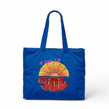 Bolsa ToteBag Praiana Farm Siga o Sol Azul - Bolsas - Magazine Luiza