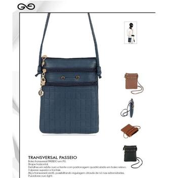 Bolsa Transversal Sintetica Azul Gash - Luxcel - Bolsas - Magazine Luiza