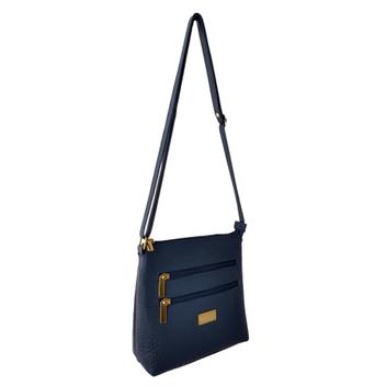 Bolsa Transversal TopGrife Couro Azul Marinho - Bolsas - Magazine Luiza