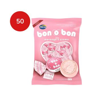 Bombom Bon o Bon Arcor pacote c/50un - Sortido Beijinho Morango ...
