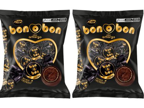 Bombom Bonobon Pacote 750g C/50 unids - 2 Pacotes - Chocolate / Barra ...