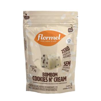 Bombom Crocante com Cookies n'Cream Sem Açúcar Flormel 75g - Bombom ...