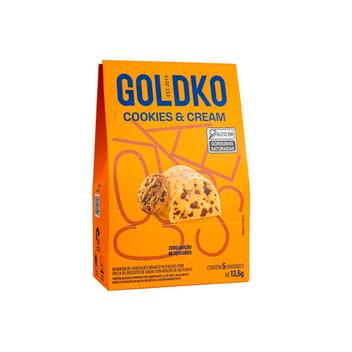 Bombom de Chocolate Branco com Recheio de Cookies & Cream Goldko 13,5g ...