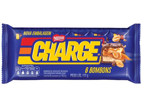 Bombom de Chocolate Charge Flowpack Recheado com Amendoim Caramelizado ...