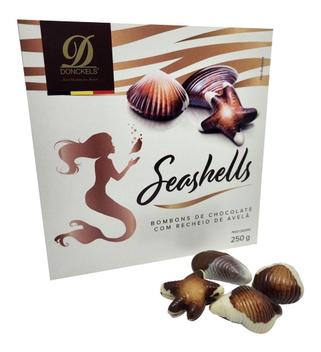 Bombons Seashells Chocolate Com Avelãs Donckels Caixa 250g - Bombom ...