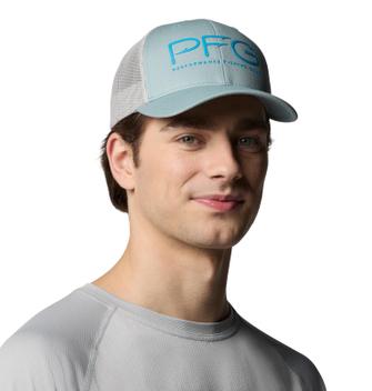 Boné Columbia PFG Hooks Mesh Snap Back Crushed Blue Tamanho Único ...