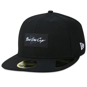 Bone New Era 59FIFTY Low Profile Classic Aba Curva Fitted Preto - Boné ...