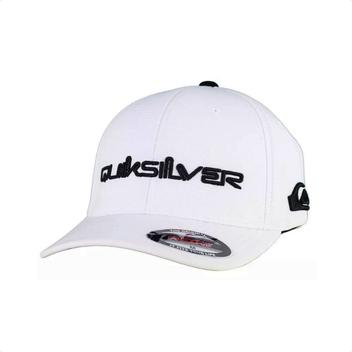 Boné Quiksilver Letreiro Branco Juvenil P Bordado Omni Modelo 3D ...